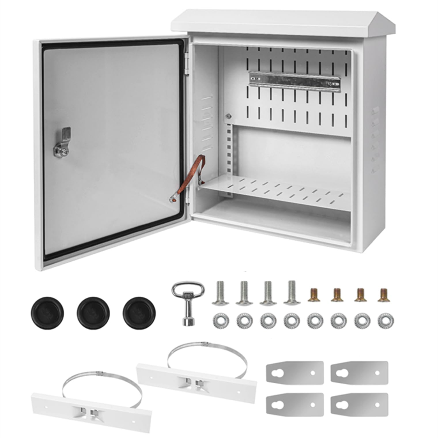 ZCFFOEO Outdoor Electrical Enclosure Box Ventilation Design 16'' x 12 ...