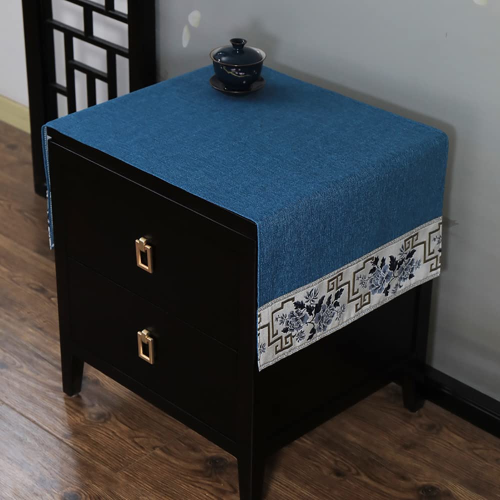 Amazon.com: Topwon Solid Color Bedside Tablecloth Nightstand Runner ...