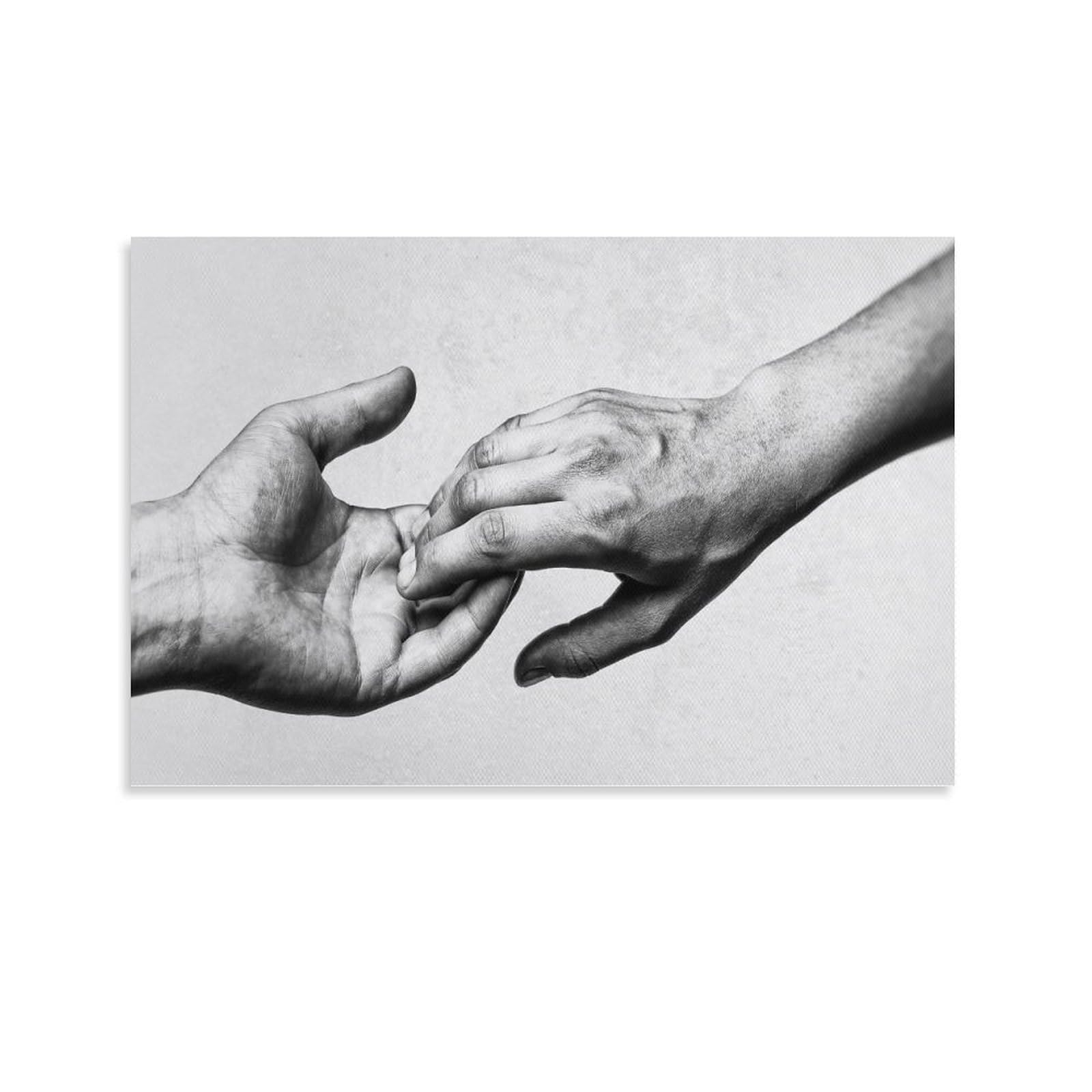 Two Hands Touching Art