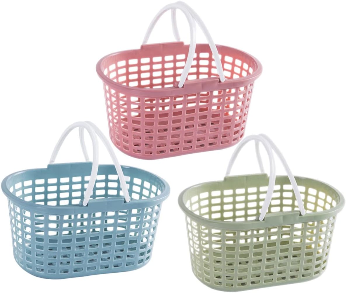 Amazon.com: PLAFOPE Shower Bag Portable Bath Basket with Drain Holes ...