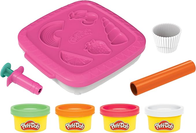 Hasbro Play-Doh Create ‘n Go Cupcakes Playset, Play-Doh Set with ...