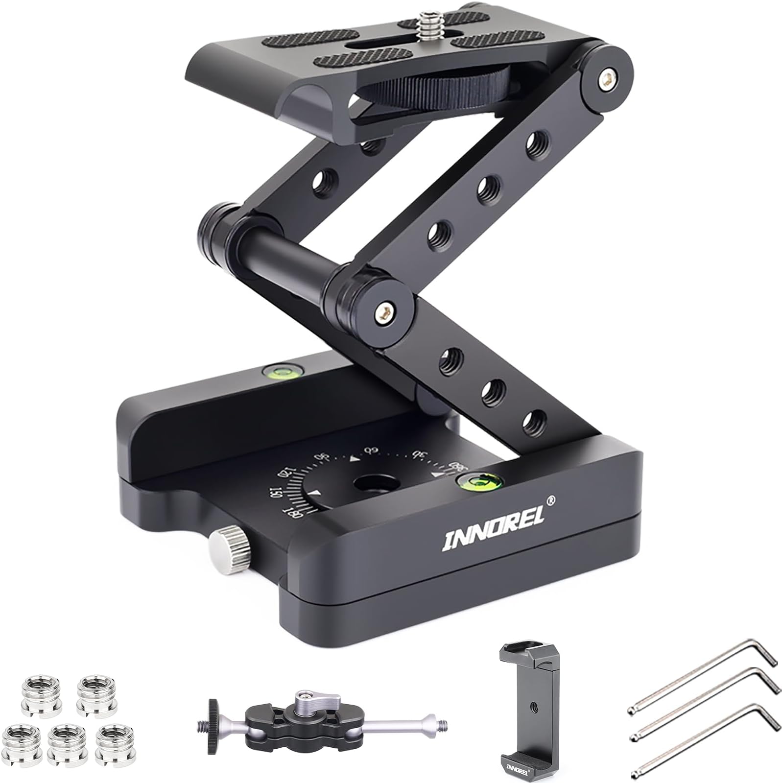 Neewer Upgraded Z-Flex Tilt Head Z Type Tripod Head with 4 Adjust ...
