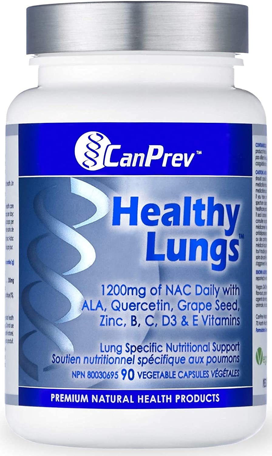 CanPrev Healthy Lungs Supplement, 90 V-Caps 30-Day Supply - Antioxidant ...
