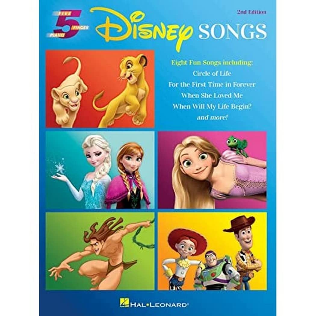Amazon.com: Disney Songs (5 Finger Piano): 9781540035394: Hal Leonard ...
