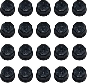 GPOWER 1/2 Inch Painted Black Pipe Caps, Malleable Cast Iron Pipe Cap ...
