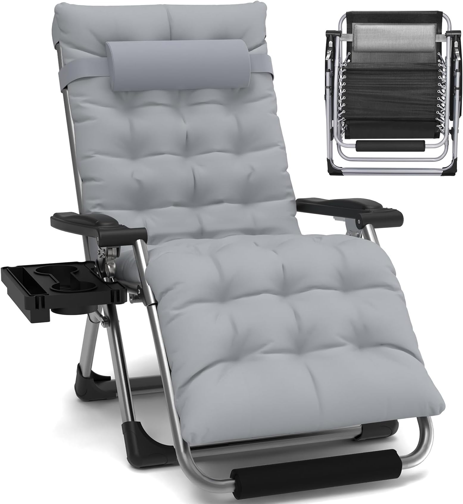 Amazon.com: Slendor Oversized Zero Gravity Chairs XL, Padded Anti ...