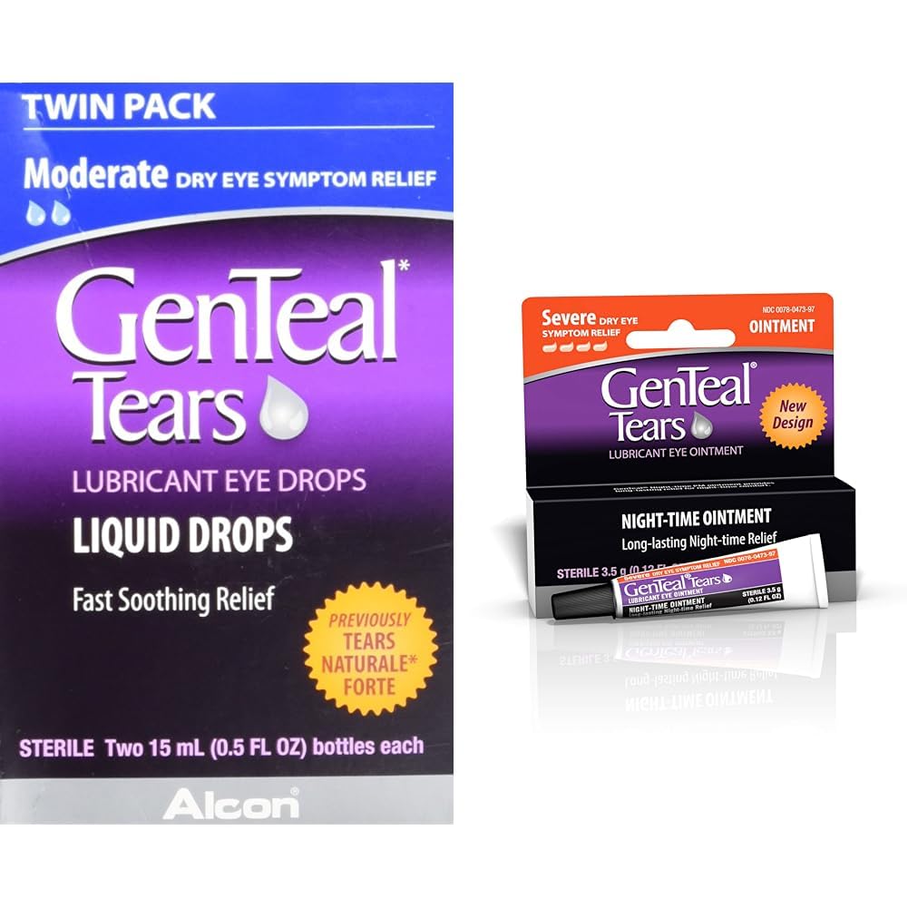 Amazon.com: Genteal Tears Lubricant Eye Drops, Moderate Liquid Drops ...