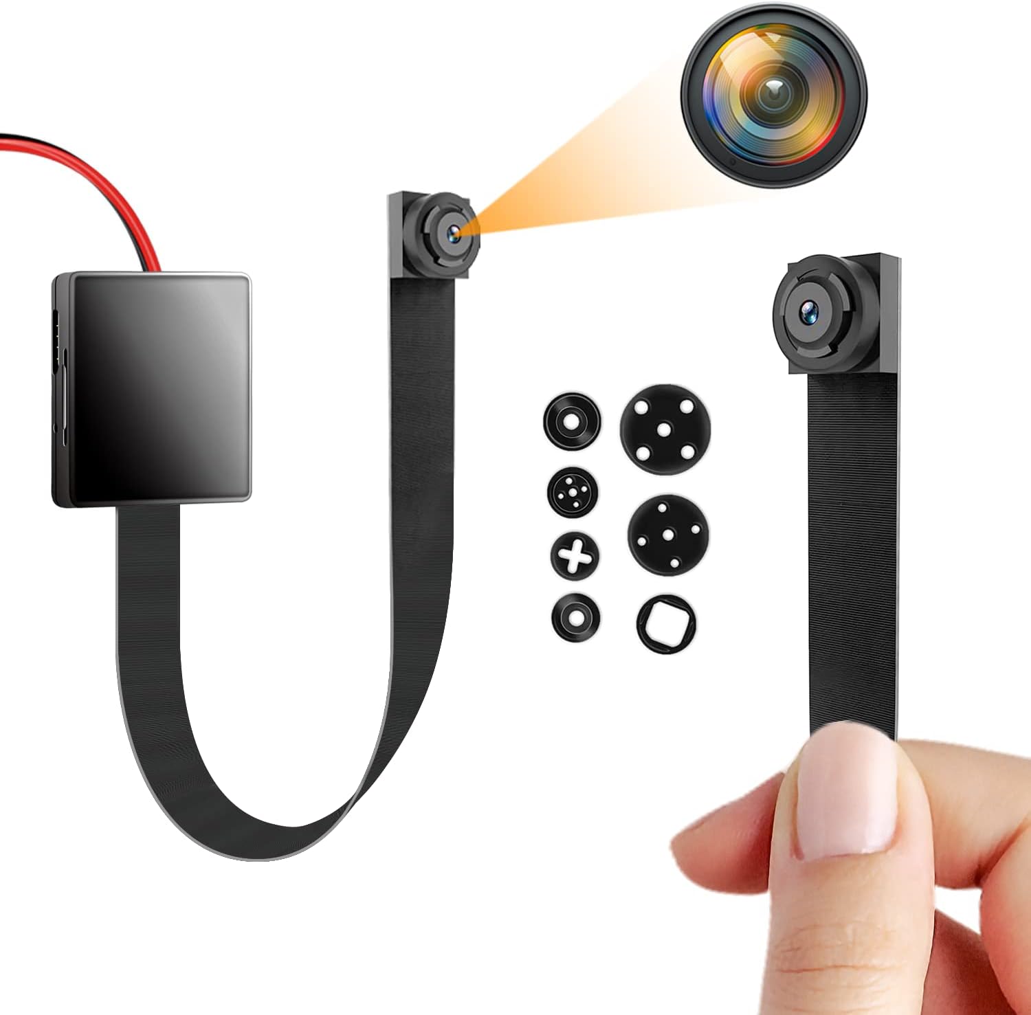 Amazon.com : 1080P HD WIFI PINHOLE SPY CAMERA with Motion Detection, DC ...