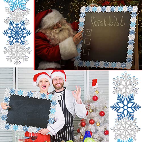 Snapklik.com : 68.9 Feet Winter Snowflake Bulletin Board Border ...