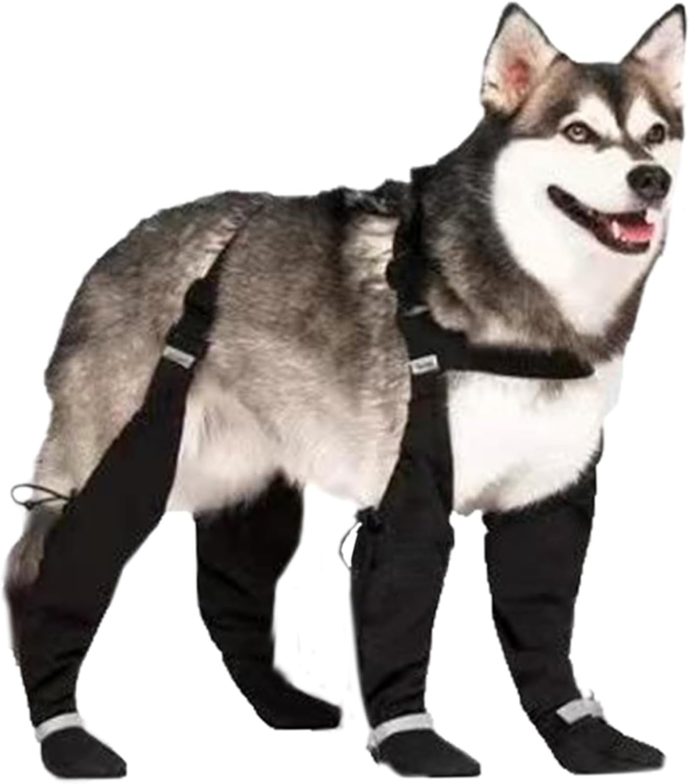 YEHOOM Dog Rain Boots & Shoes with Suspenders & Paw Protectors ...