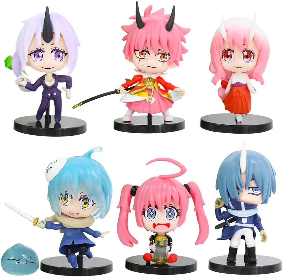 Ksopsdey 6 Pcs That Time I Got Reincarnated as a Slime Action Figure ...