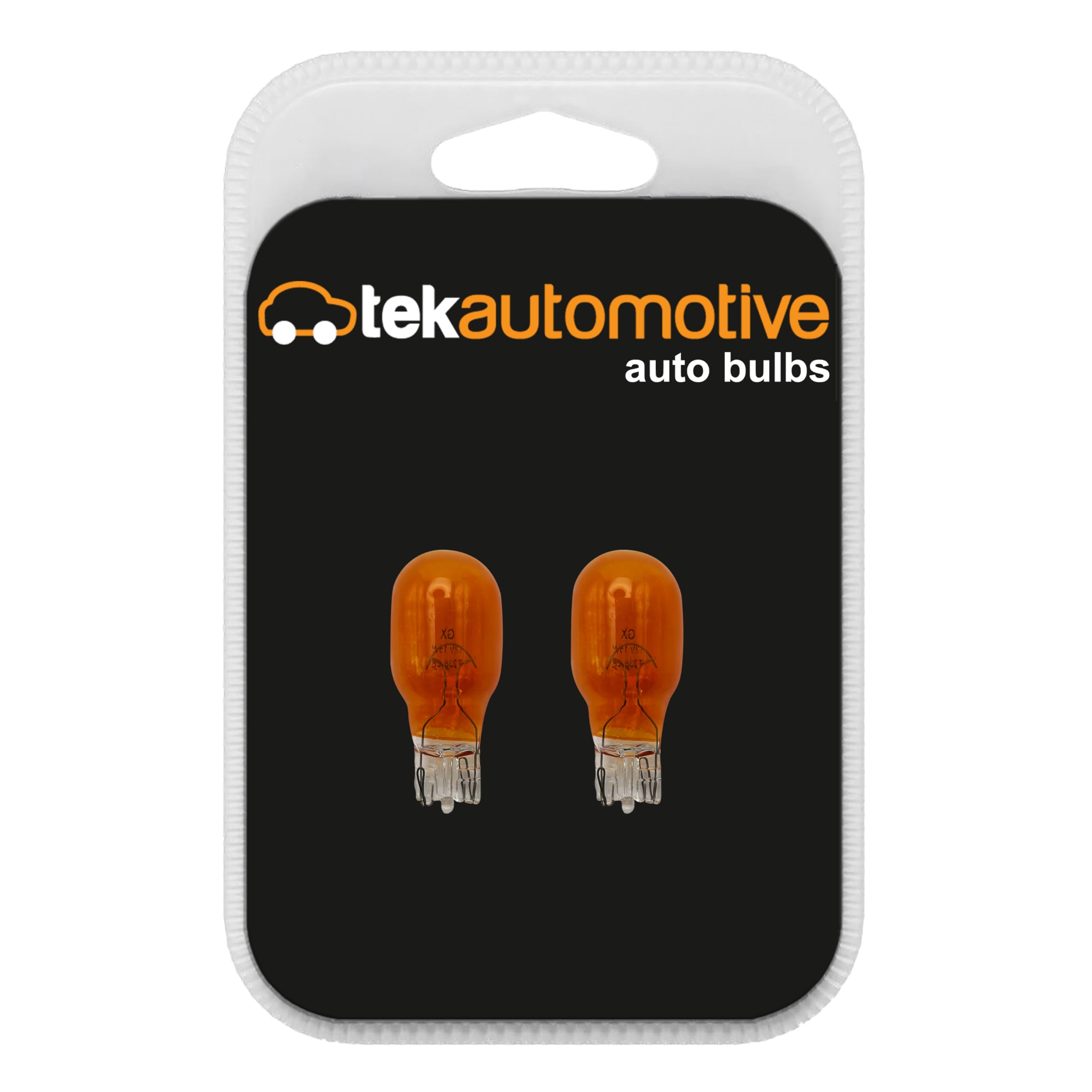 Tek Automotive 958 WY16W Amber Car Light Bulbs, Orange Indicator Bulbs ...