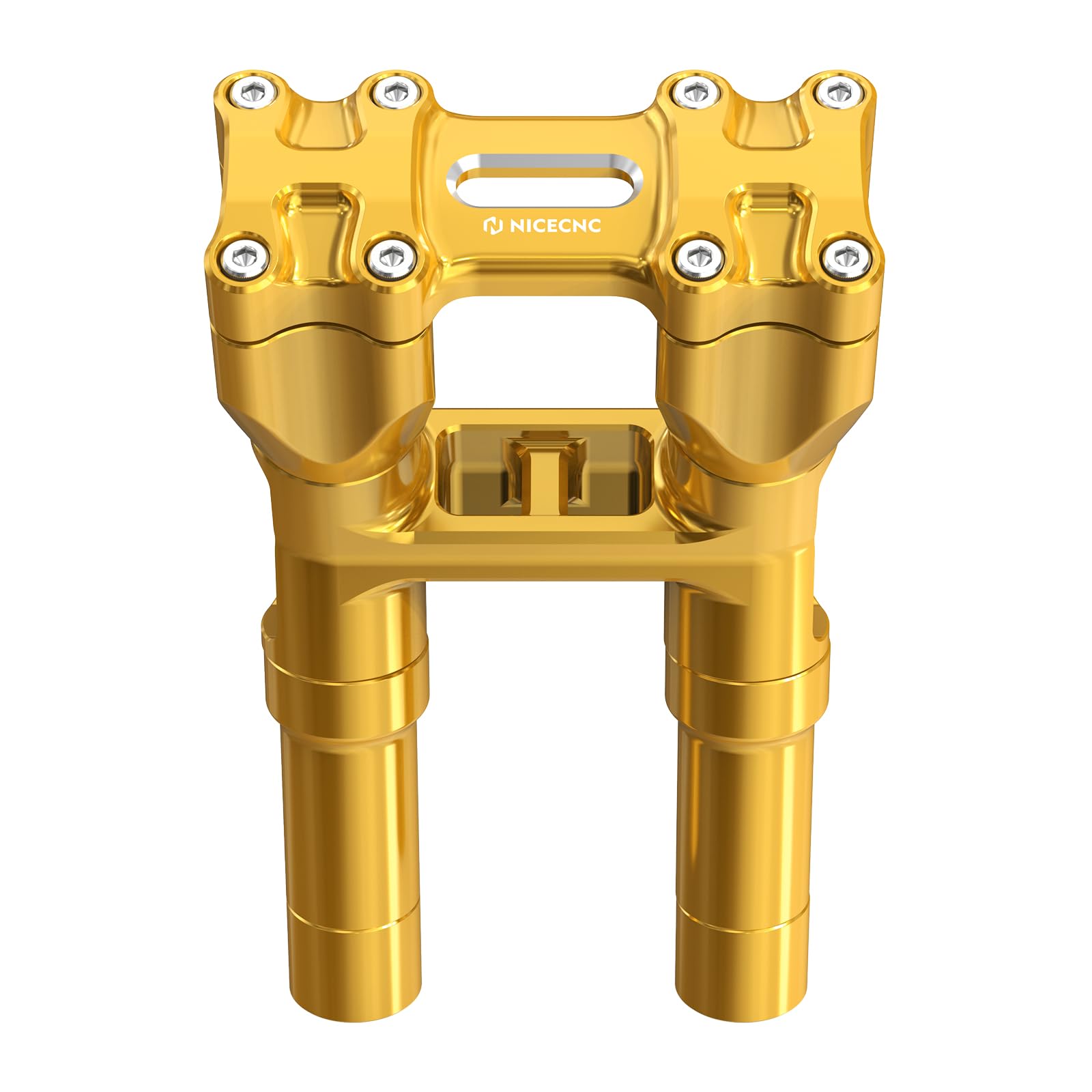 Amazon.com: NICECNC Gold Modular Kickback Isolated Handlebar Riser 8 ...