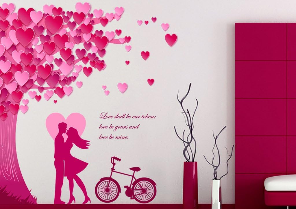 StickMe 'Romantic Couple Cycling - Tree - Birds - Love Quotes ...