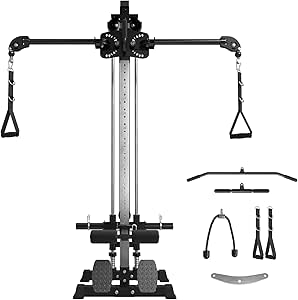 Amazon.com: GMWD Cable Machine Home Gym, Wall Mount Functional Trainer ...