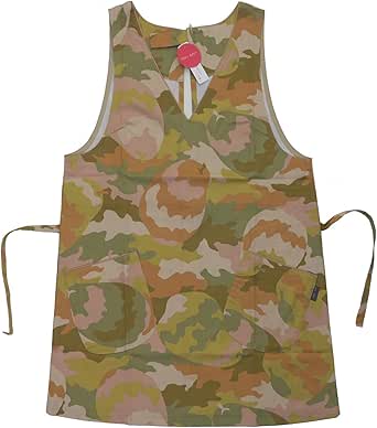 Amazon｜[isso ecco] イッソ・エッコ エプロン ワンピース ペアカモ フリーサイズ 日本製 ベージュ｜エプロン オンライン通販