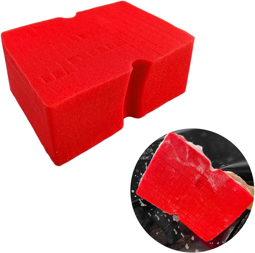 Amazon.com: SHMZK Car Wash Sponge, Large Scratch-Free Cross Cut Sponge ...