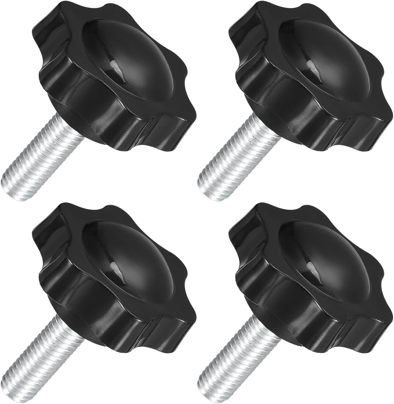 Amazon.com: uxcell 4Pcs M8 x 25mm Star Knobs, Plastic Hex Shaped ...