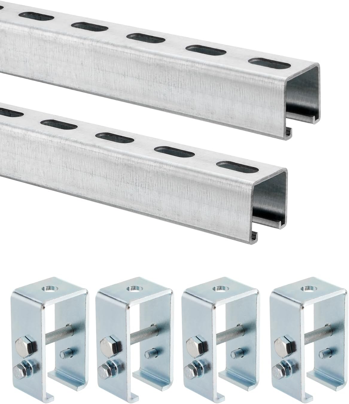 Amazon.com: Venussar 4.75 Feet Strut Channel Trolley Track 1-5/8", with ...