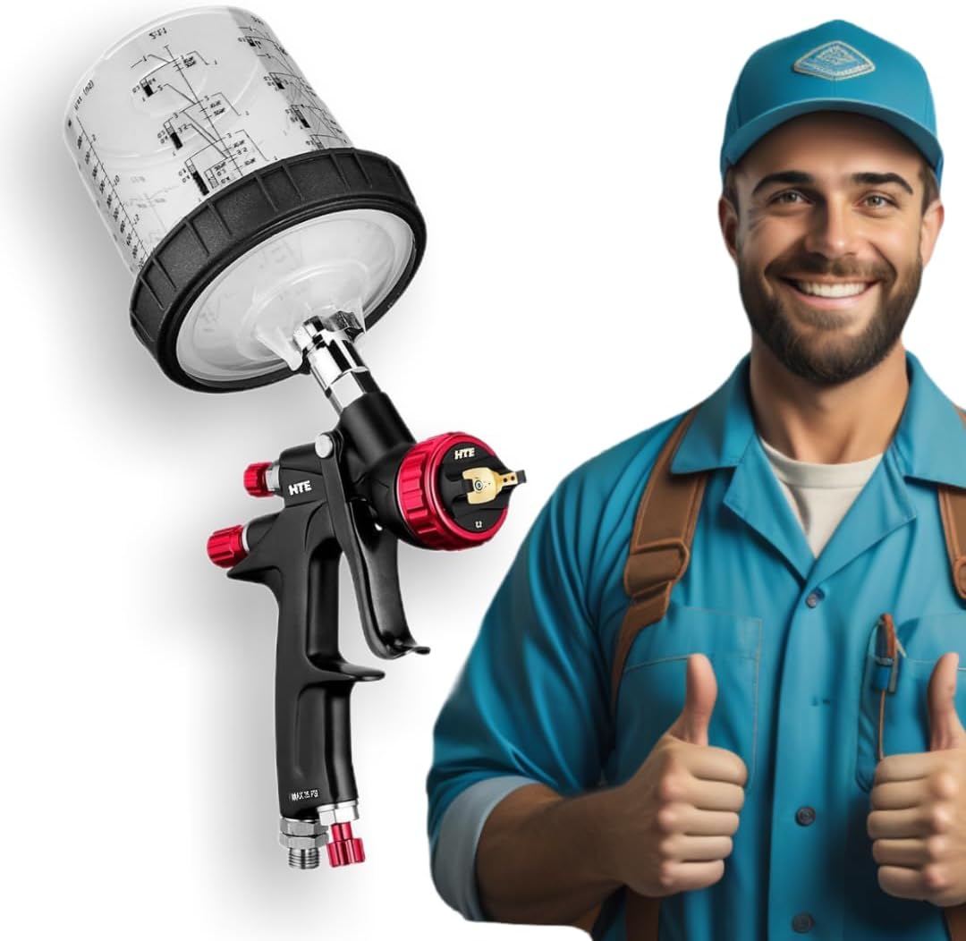 Amazon.com: Fits Black Widow by Spectrum Professional HTE Gravity Feed Spray Gun with Rear Fan ...