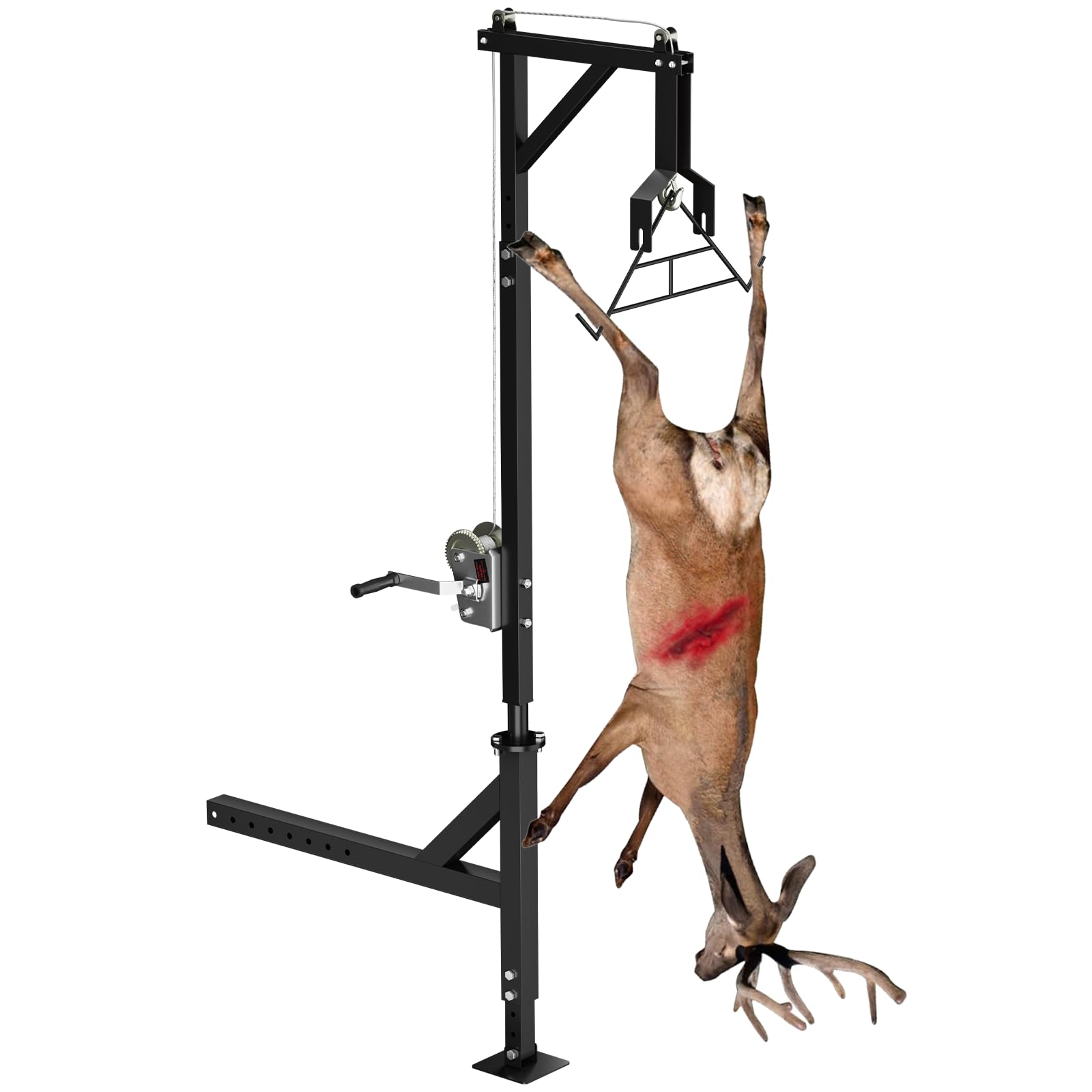 Snapklik.com : Hitch Mounted Deer Hoist,Adjustable Height And 360Swivel ...