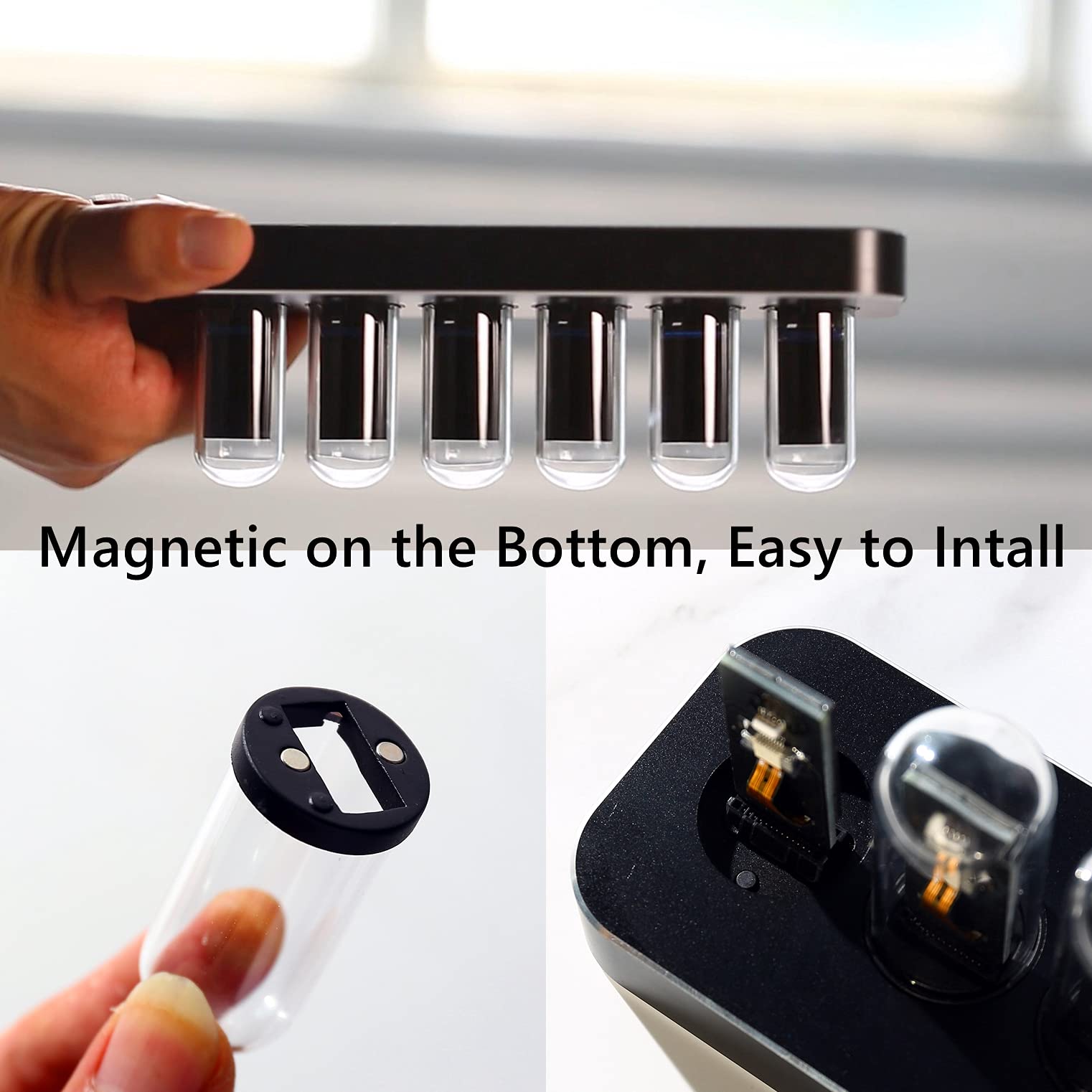 NovelLife Tube Clock, DIY Nixie Tube Clock Kit Simulation,Digital ...