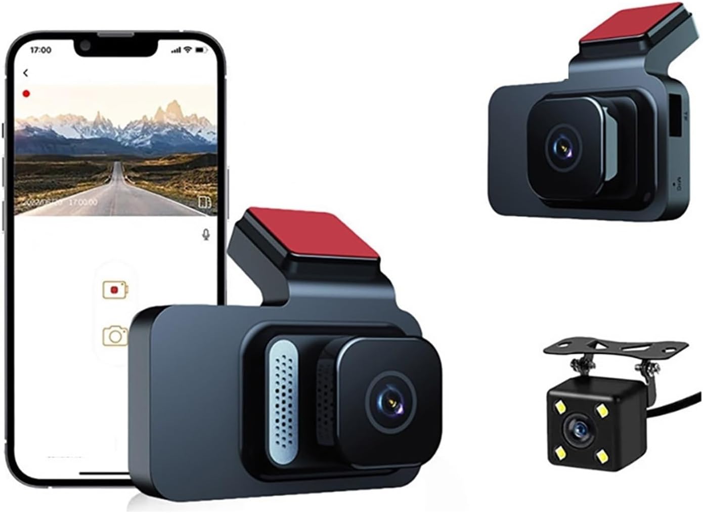 Dash Cam 1080P Drive Video Recorder Parking Mode WiFi Control Night ...