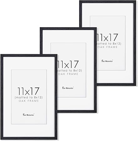 Amazon.com - 11x17 Oak Wood Picture Frames, 11 x 17 Poster Frame ...