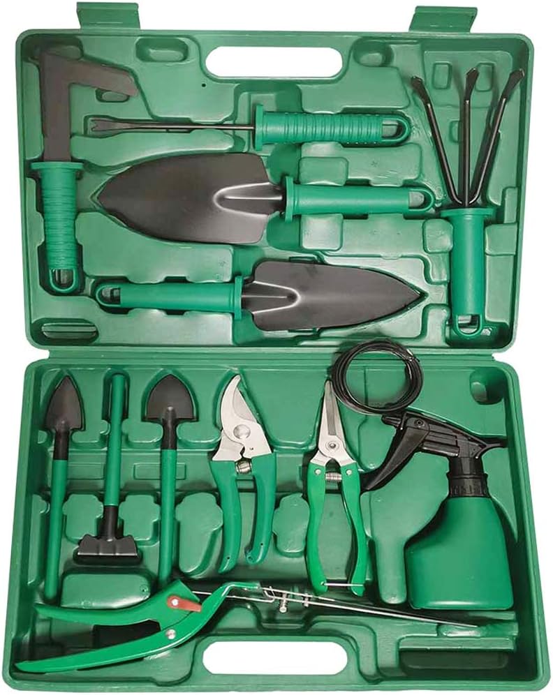 Amazon.com : Garden Tools Set, 13Pieces Gardening Tools with Green ...