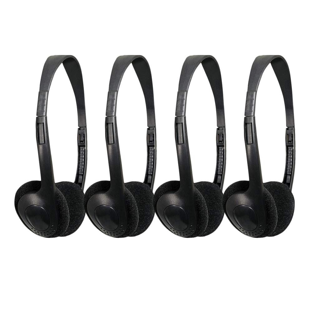 SoundLAB 4x Lightweight Stereo Computer/TV Headphones 3.5mm Mini Jack ...