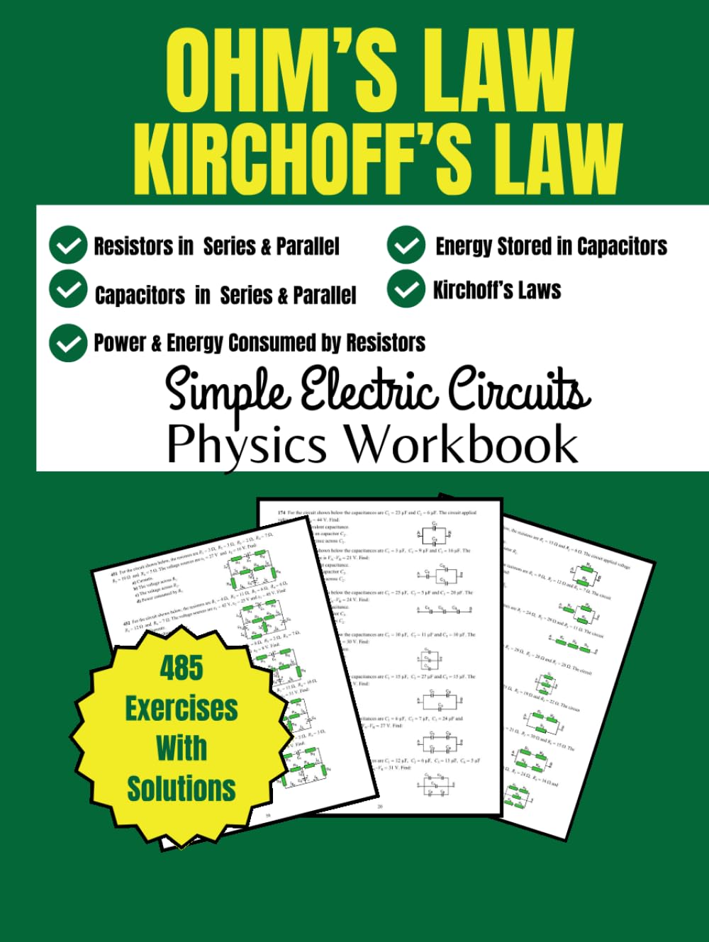 Ohm's Law, Kirchoff's Law Simple Electric Circuits Physics Workbook ...