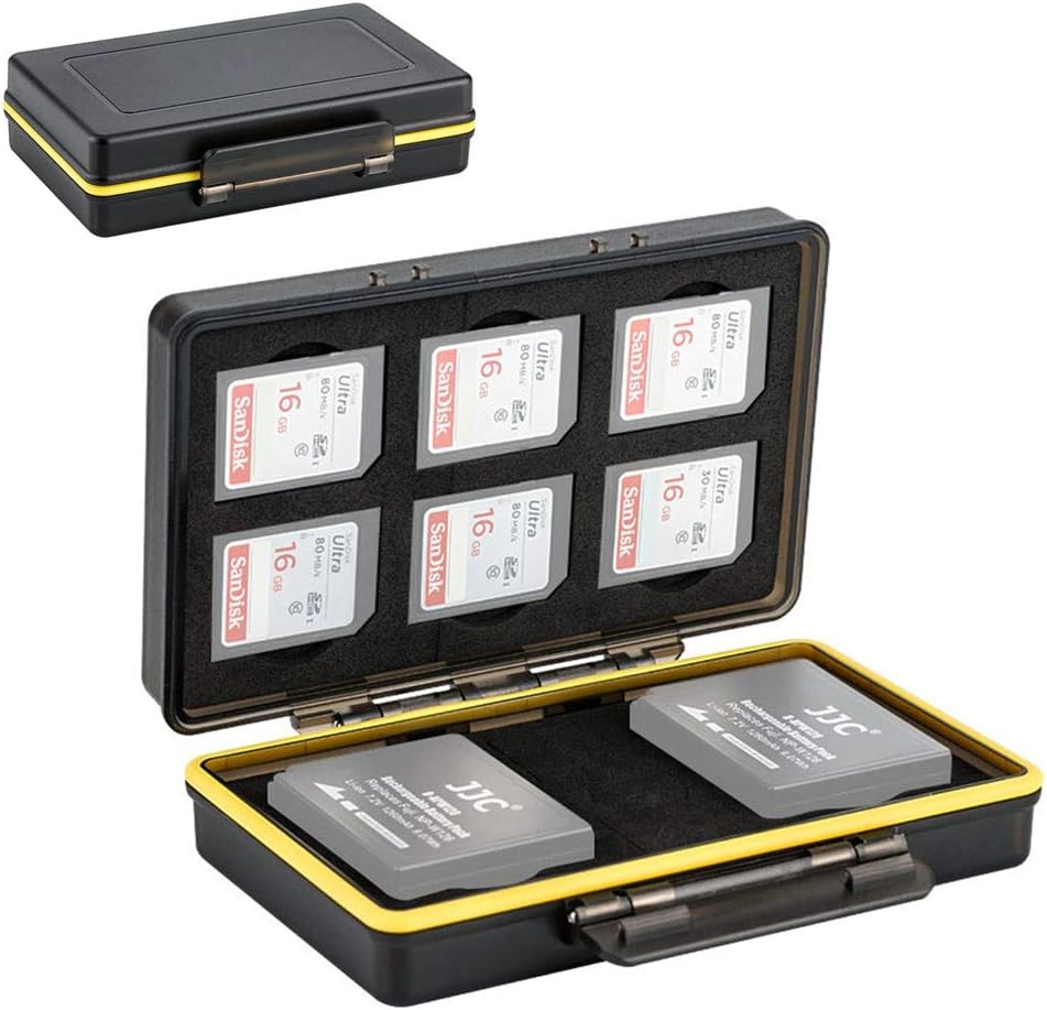 JJC Camera Battery Case Fits for Canon LP-E6 E6NH Nikon EN-EN15 EL3e ...
