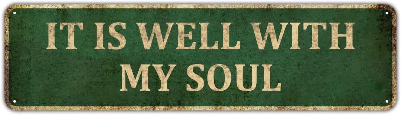 Amazon.com: Mukuko Wall Sign Home Decor with Quotes | It is Well with ...