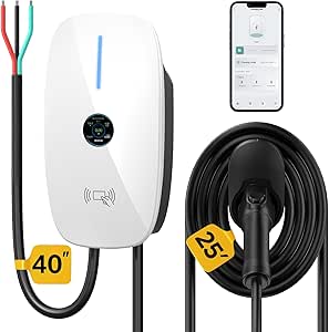 Amazon.com: Sixthgu Level 2 EV Charger 48 Amp - J1772 Charger with APP Control, Round Screen ...