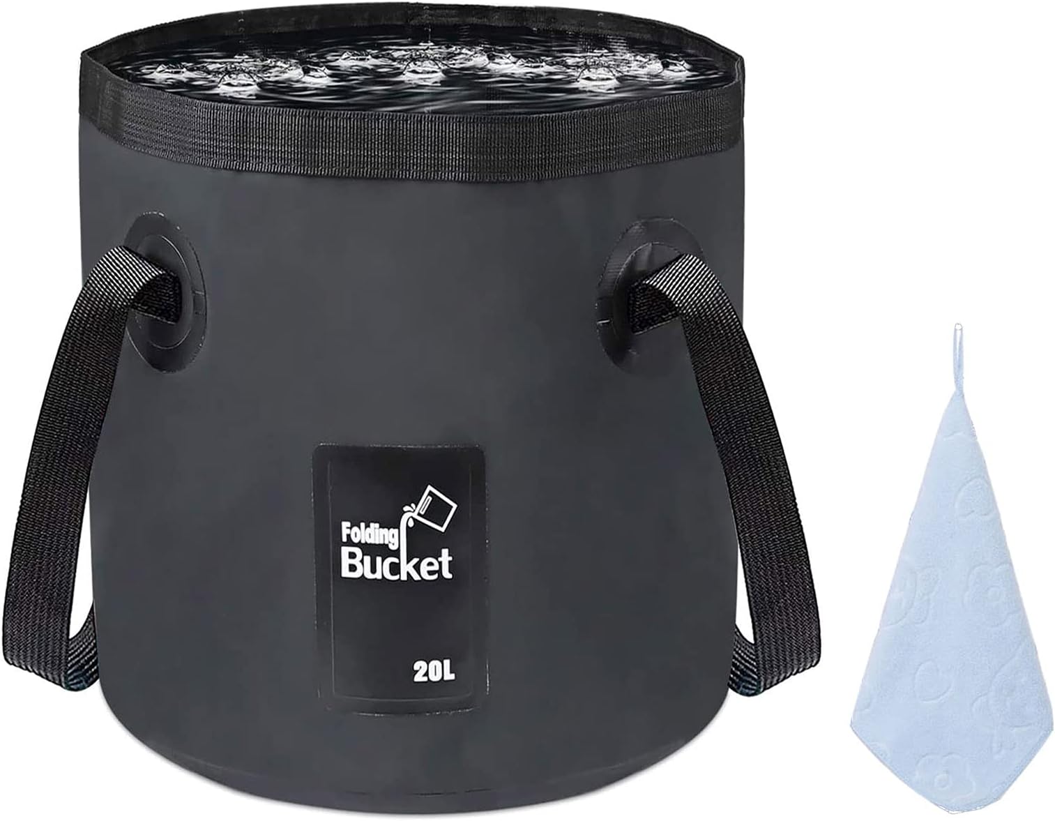 Nicoman Camping Fishing Folding Basket Collapsible Washing Bucket Car ...