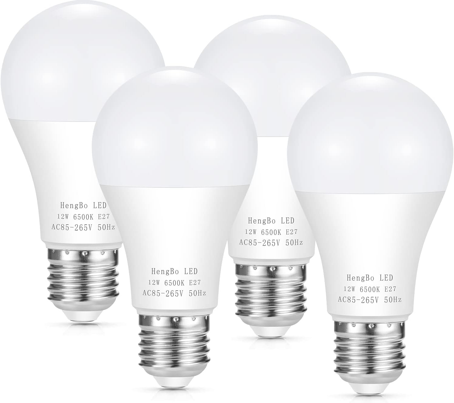 HengBo LED E27 LED Bulb, 12W Screw Light Bulbs, 100 Watts Equivalent Incandescent Bulbs Daylight ...