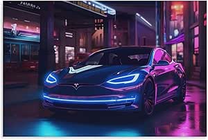 Amazon.com: Tesla Car Poster Tesla Cybertruck Posters Tesla Electric ...
