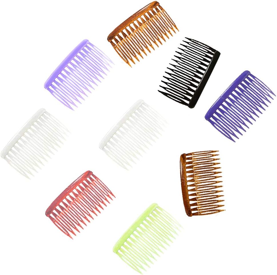 Hair Side Combs, 12 PCS Vintage Hair Combs Plastic Twist Combs French ...