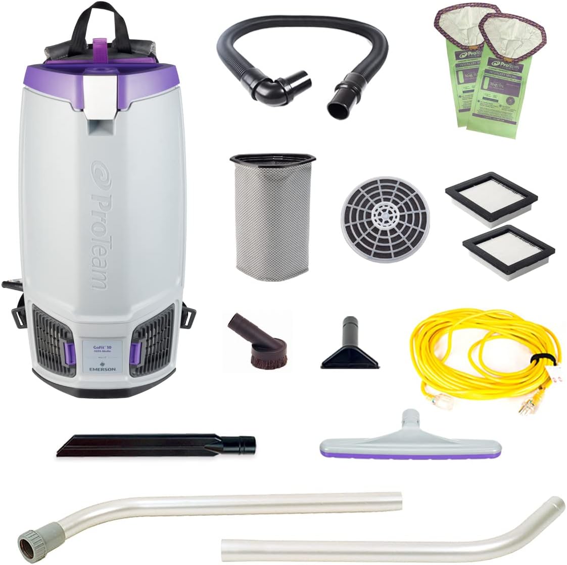 Amazon.com: ProTeam GoFit 10 Commercial Backpack Vacuum w/Xover Multi ...