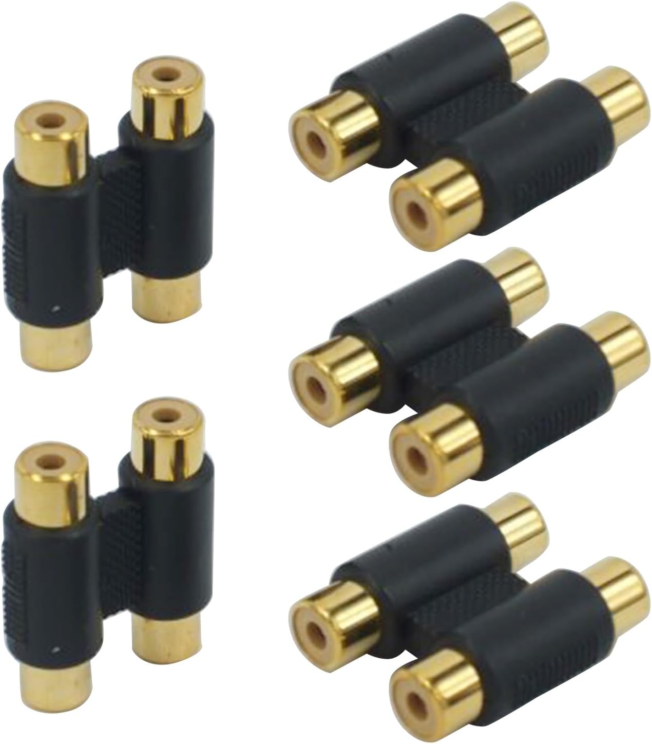 Amazon.com: NUEAYMS 5pcs RCA Female to Female Coupler Adapter Connector ...