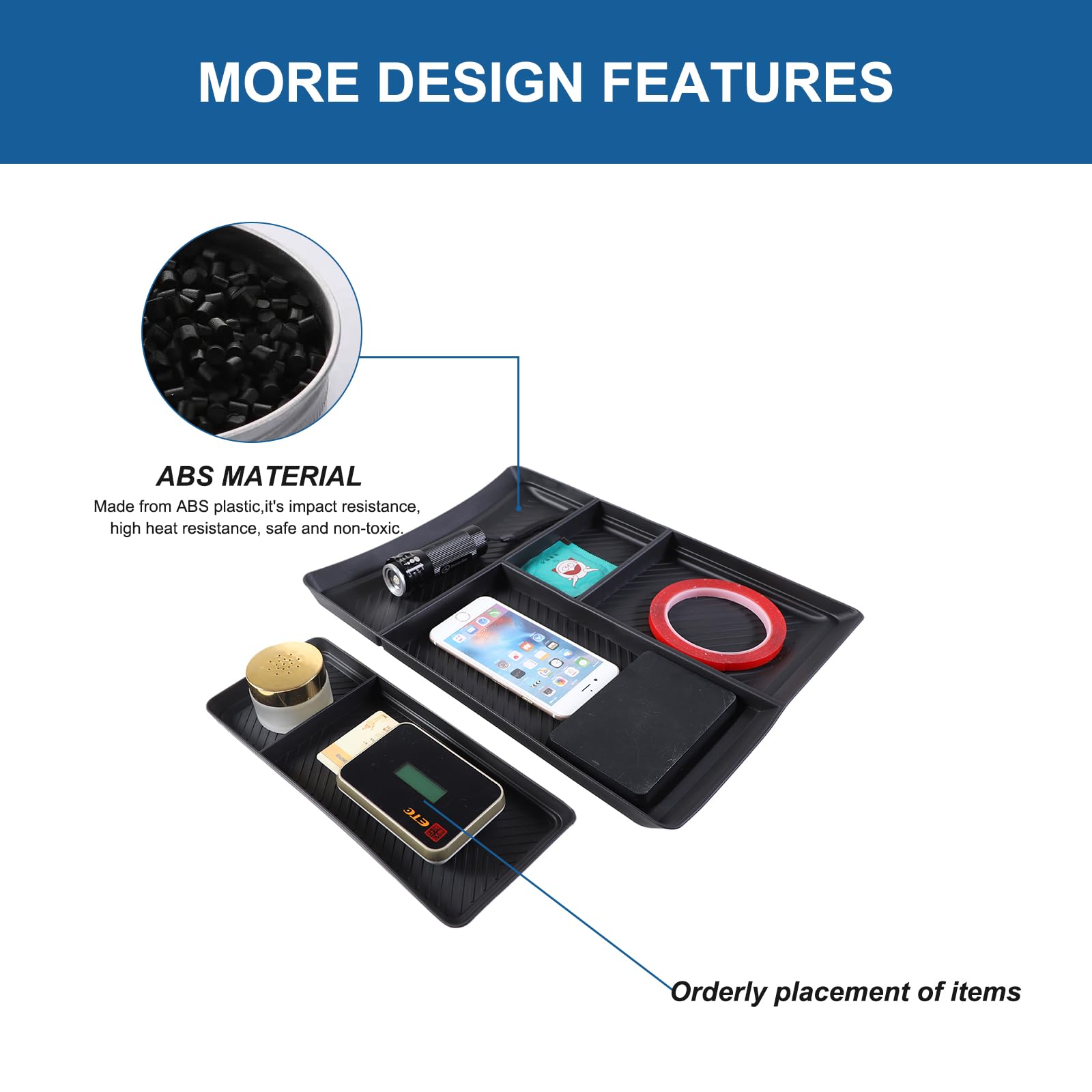 Center Console Storage Hummer EV Dashboard Storage Organizer Tray ...
