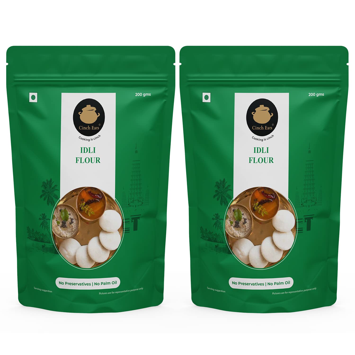 Cinch Eats (Since 1996) South Indian Instant Idli Mix (2X200 Grams ...