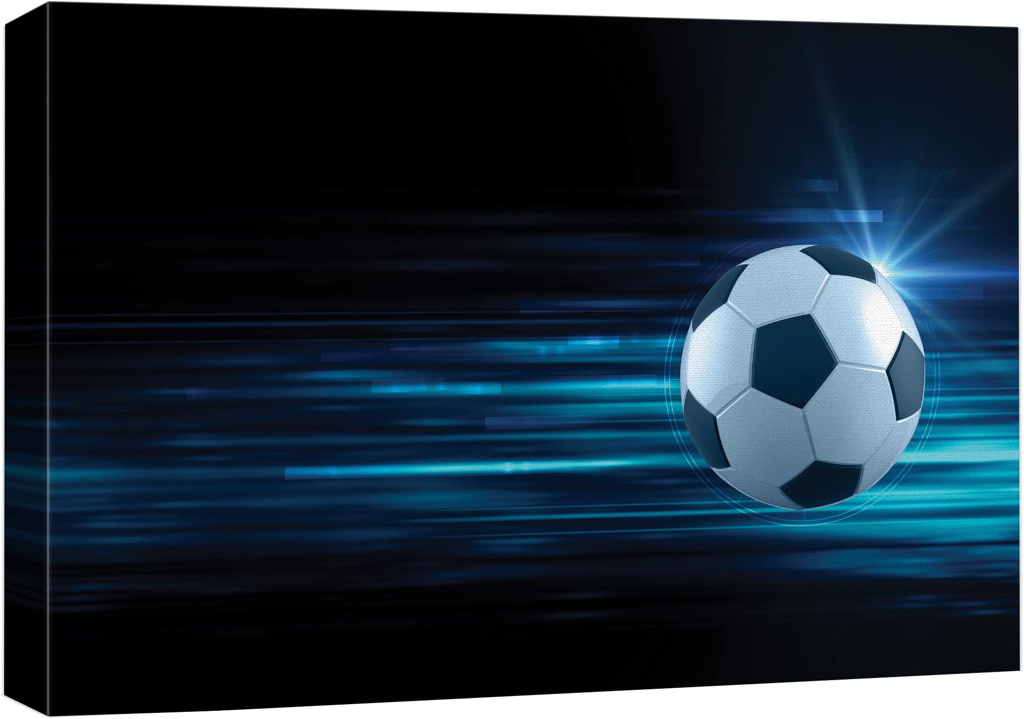 Amazon.com: DesignOvation Sylvie Color Football Portrait Framed Canvas ...