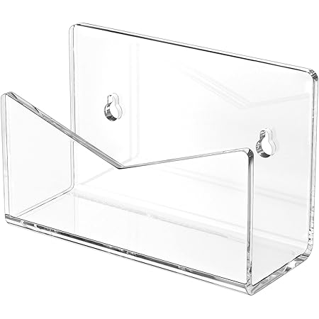 Amazon.com: MyGift Premium Clear Acrylic Mail Holder with Decorative ...