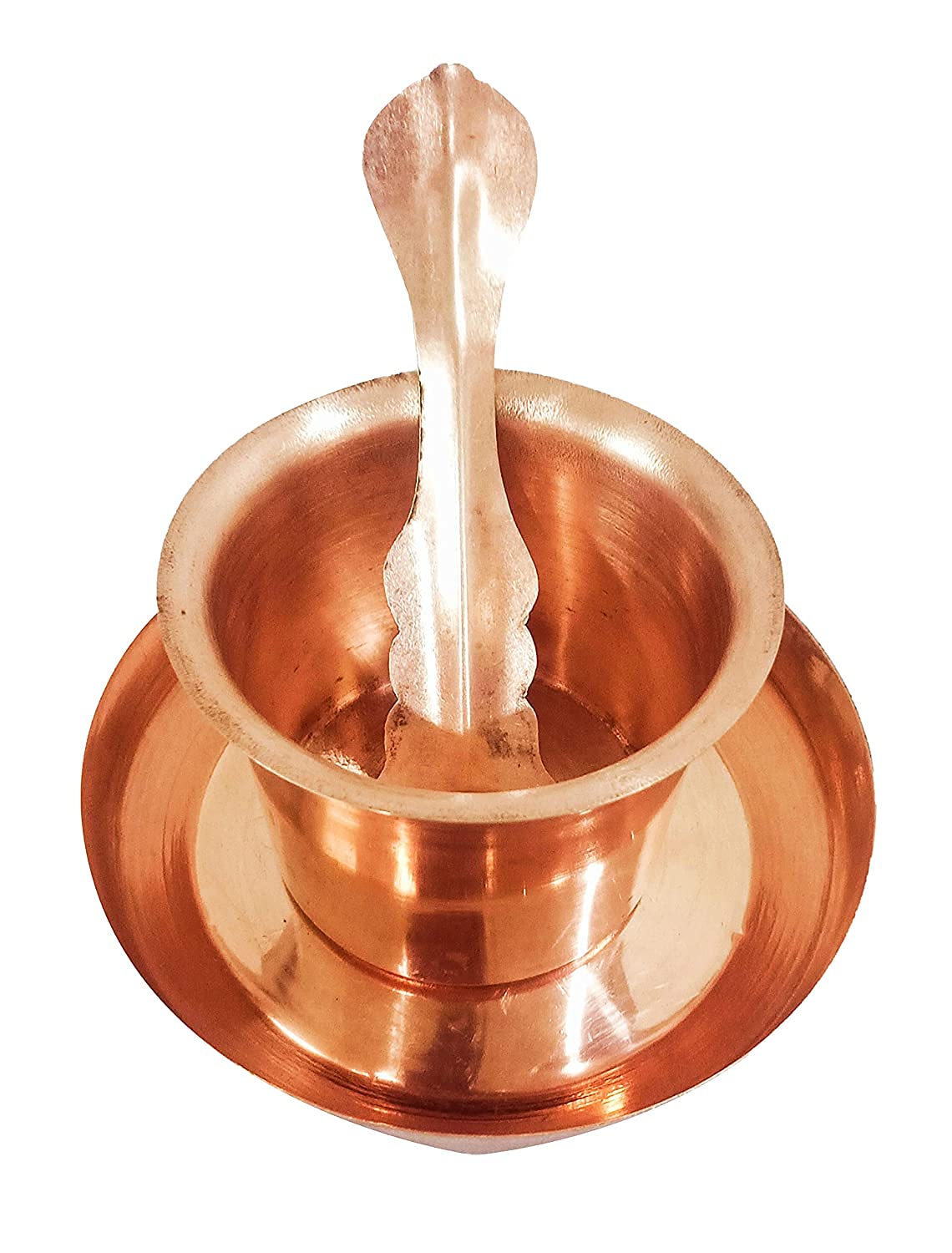Buy Fedon Pooja Hub Copper Panch Patra with Achmani Pali and Copper ...