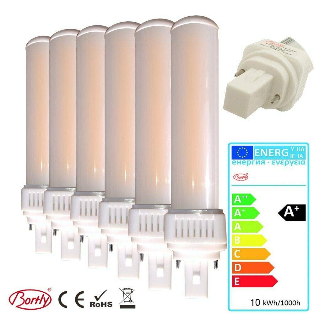 Pack of 6 LED Light Bulb PL c G24d PL c Pin2 140 W 4000 K Universal ...