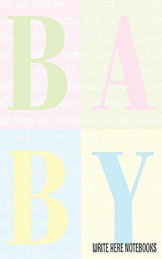 Amazon.com: Write Here Notebooks: Baby Journal/Diary/Notebook Blank ...