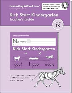 Amazon.com: Learning Without Tears - Kick Start Kindergarten Teacher's Guide, Current Edition ...