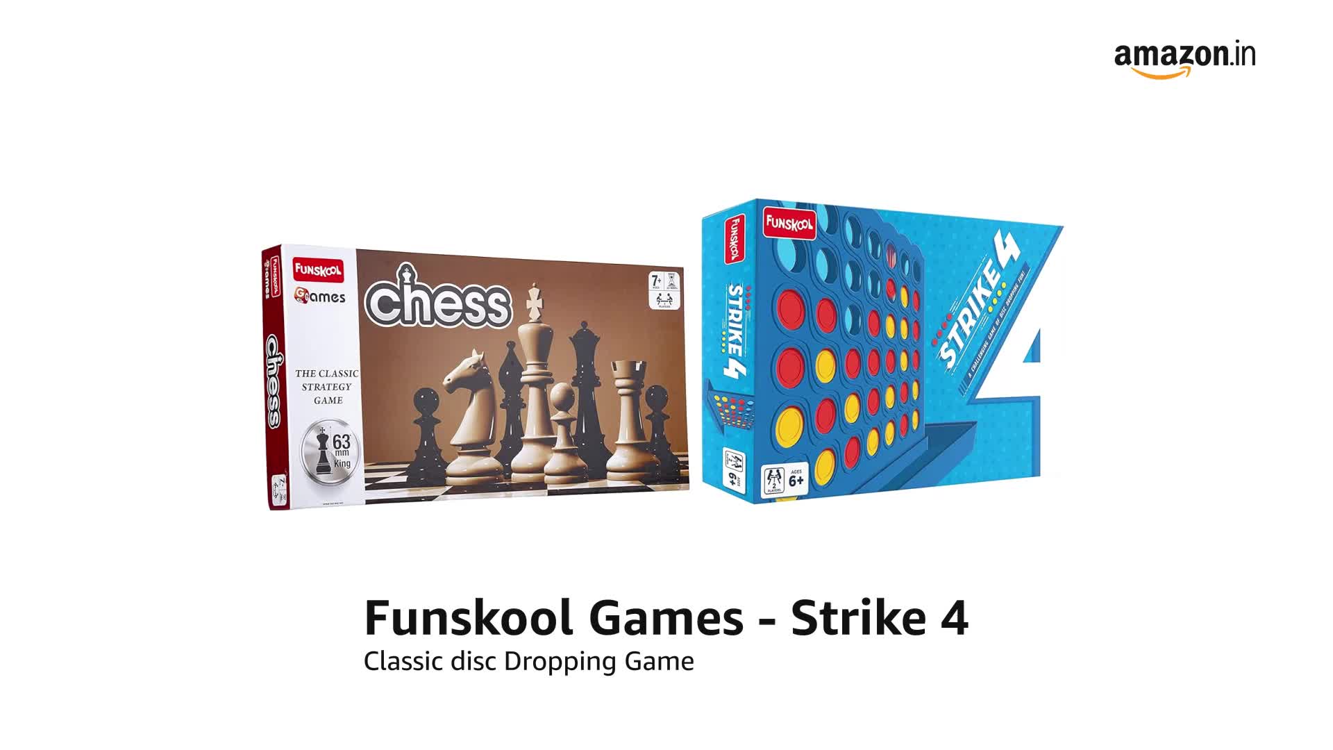 Watch Funskool Games - Strike 4, Classic disc Dropping Game, Get 4 in a ...