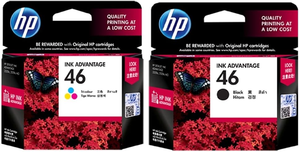 HP 46 Black Original Ink Advantage Cartridge : Amazon.in: Computers ...